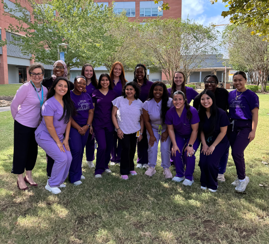 School of Dentistry wears purple for National Dental Hygiene Month ...