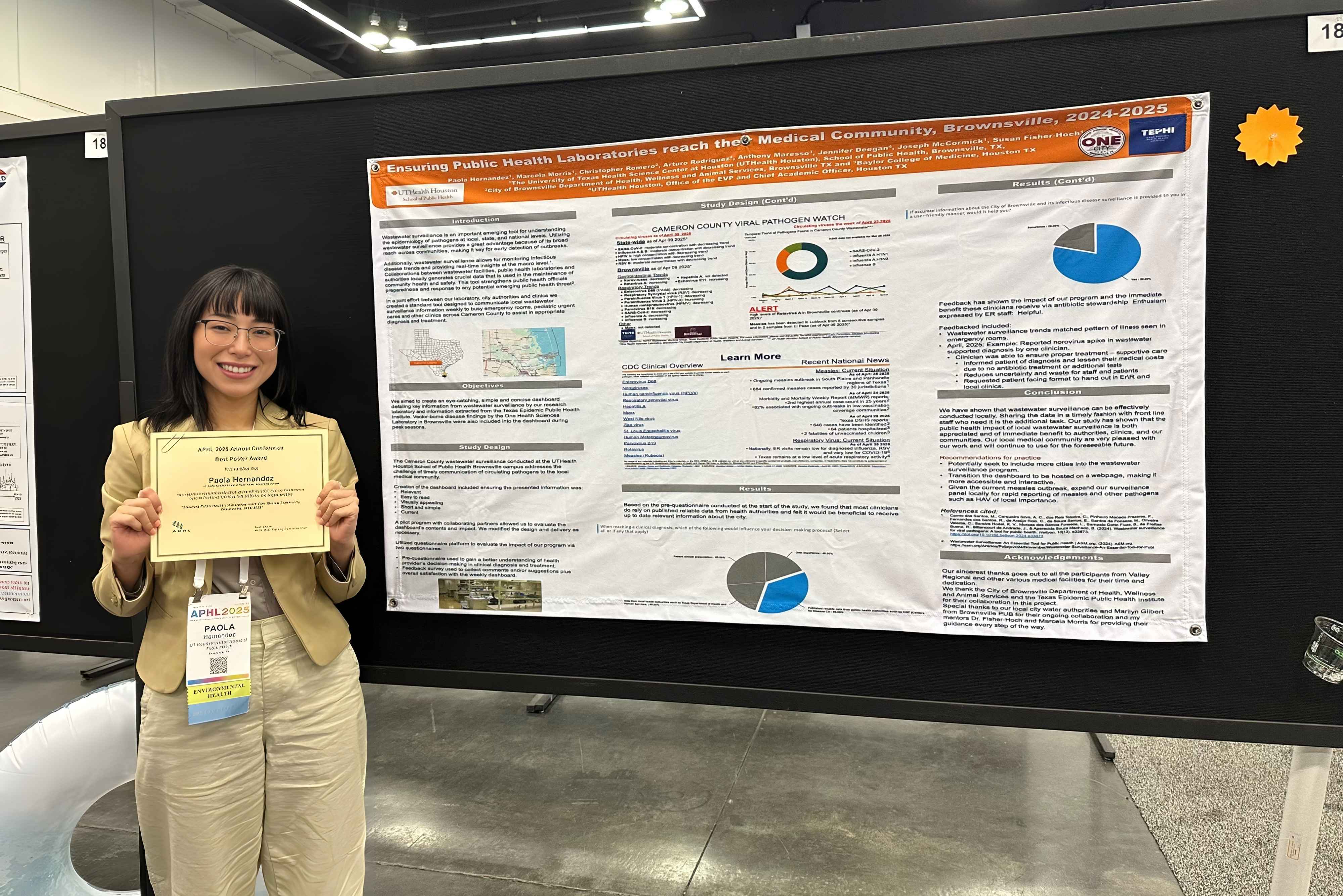 Research Fellow Places in Best Poster Category at 2025 APHL Annual ...